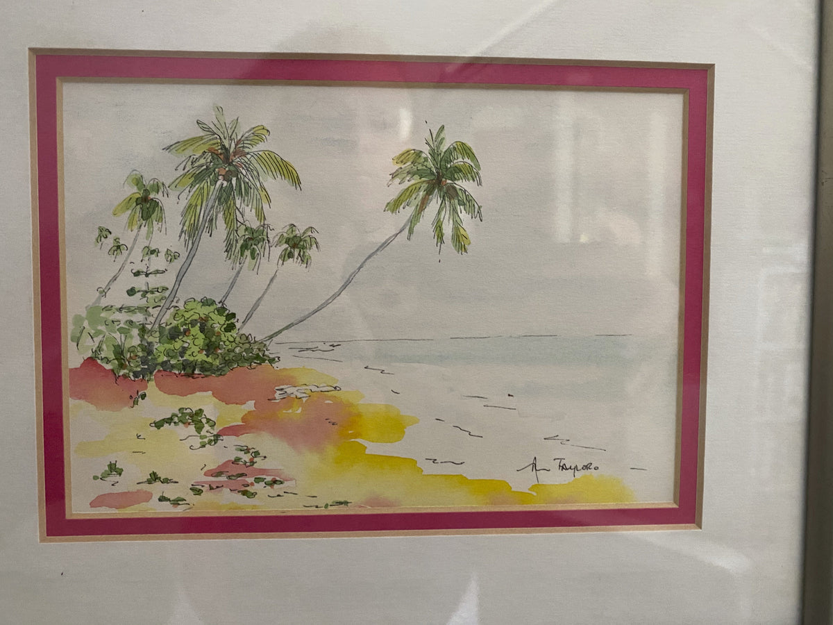 Beach with Palms – Ann Taylor Arts